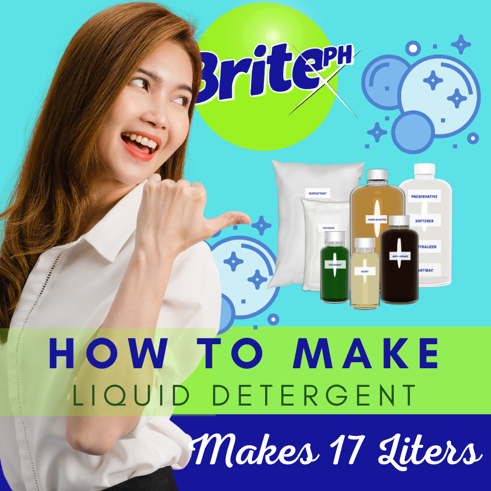 Liquid Detergent Kit DIY - by BritePH (17Liters Yield) | Shopee Philippines