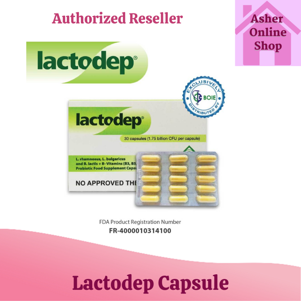 Lactodep capsule (L. rhamnosus, L. bulgaricus, B. lactis and B Vitamins ...