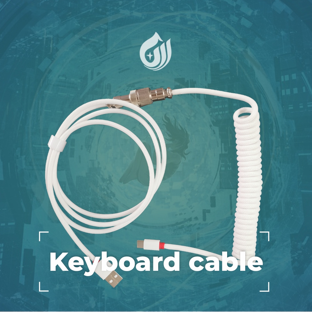 Coiled Cable for Mechanical Keyboard Custom Coiled Cable Wire USB Type ...