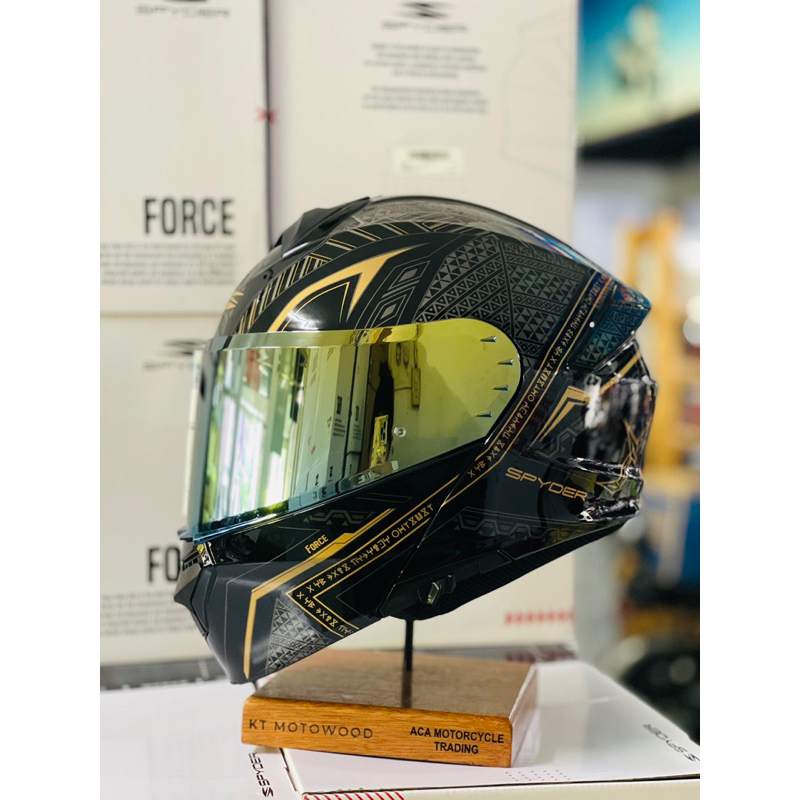 SPYDER FORCE S8 Modular Dual Visor Helmet w/ FREE CLEAR VISOR (EMPIRE ...