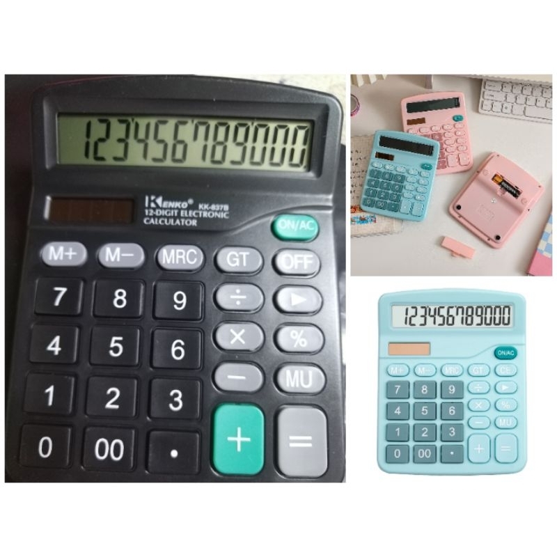 new 12-digit large screen calculator-837B | Shopee Philippines
