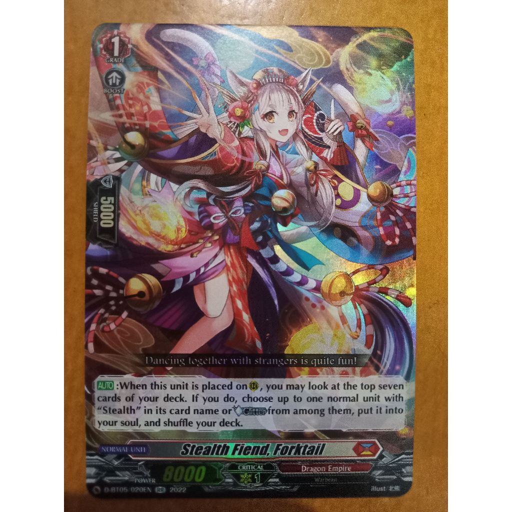 CFV Stealth Fiend, Forktail RR D-BT05 D-SS12 Cardfight Vanguard English Dragon Empire | Shopee ...