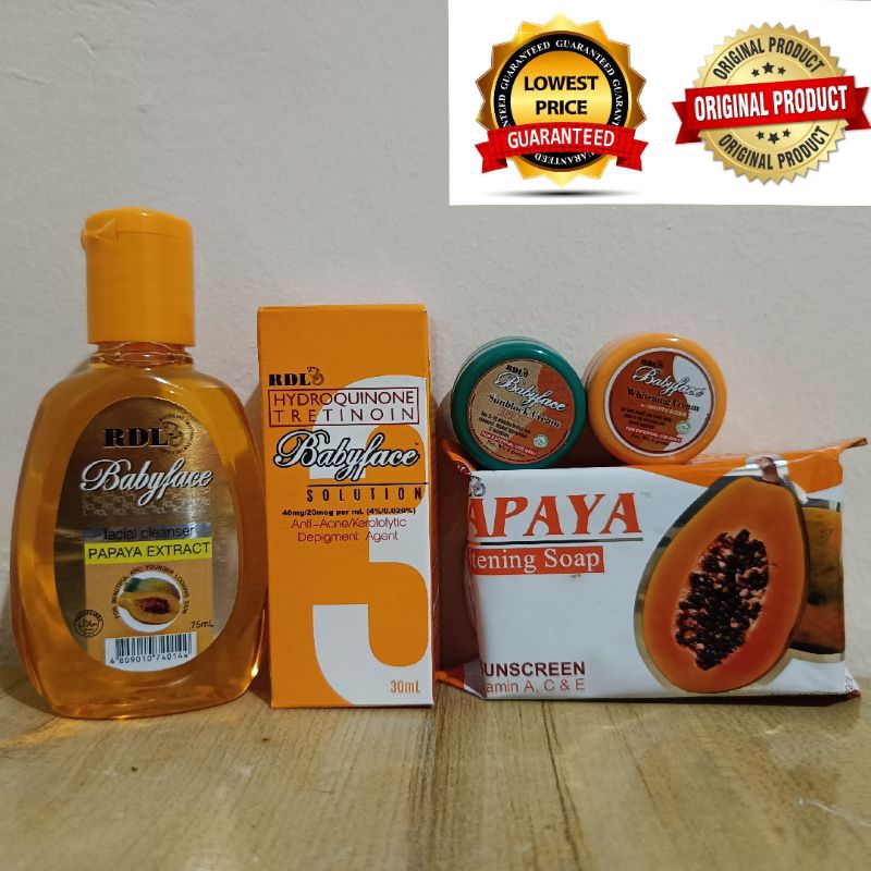 RDL PAPAYA Skin Care SET Budget Pack All Skin Types | Shopee Philippines