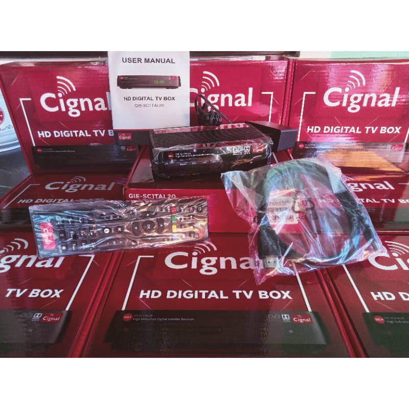 Cignal box only has complete accessories inside. | Shopee Philippines
