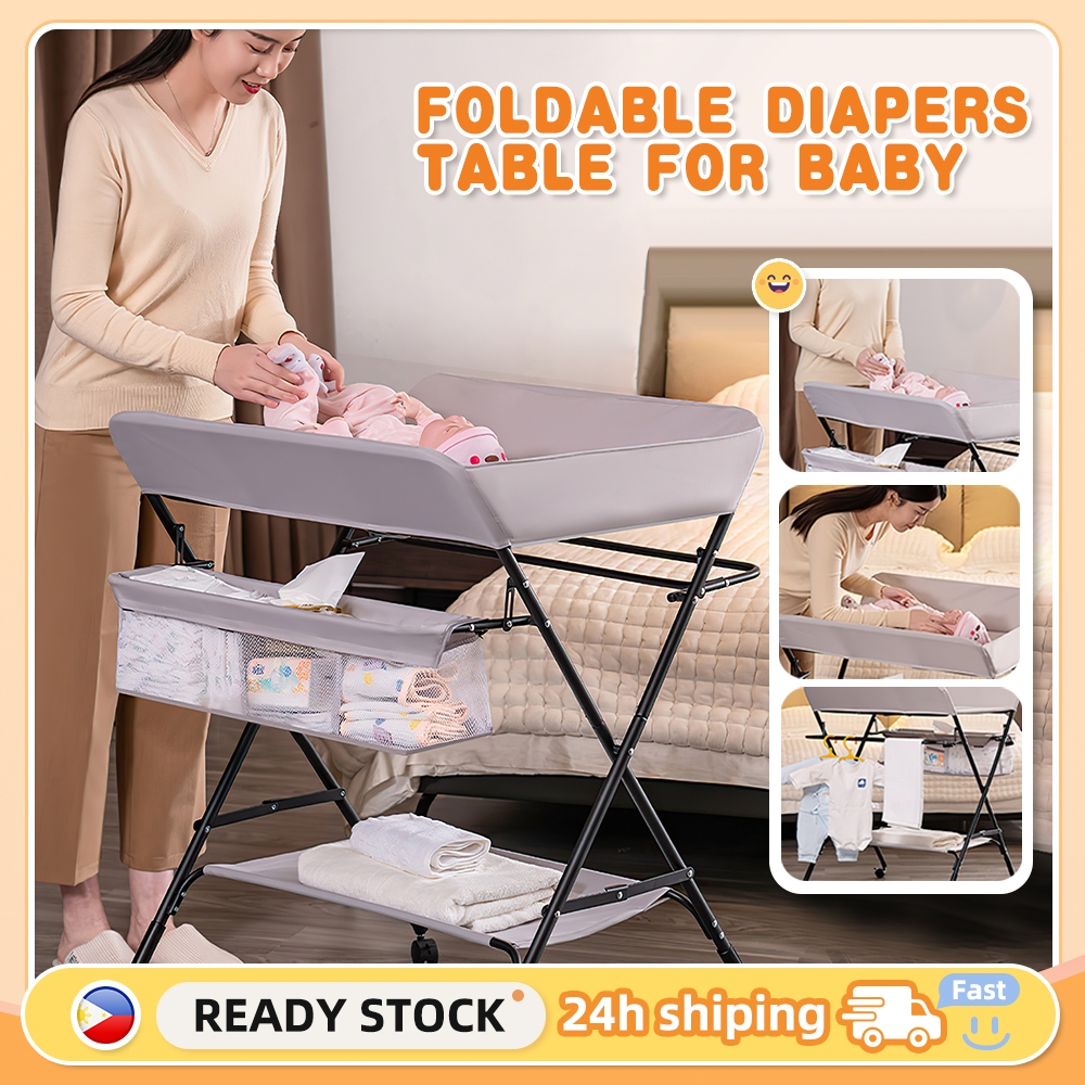 Available Baby Foldable Diaper Changing Table Multifunctional 0-3 Years ...