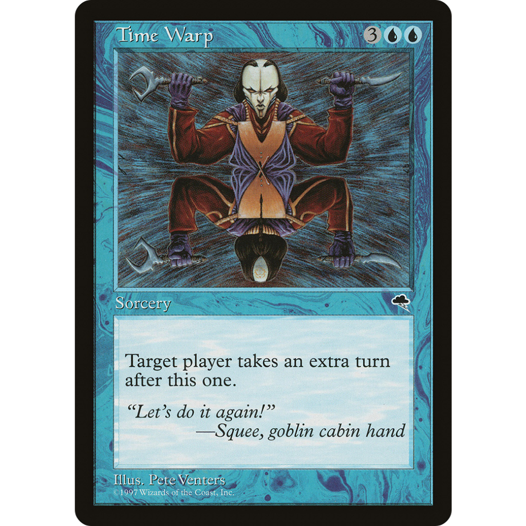 Time Warp tmp-97 MTG Top Ratings Proxy (sticker is already on mtg card ...