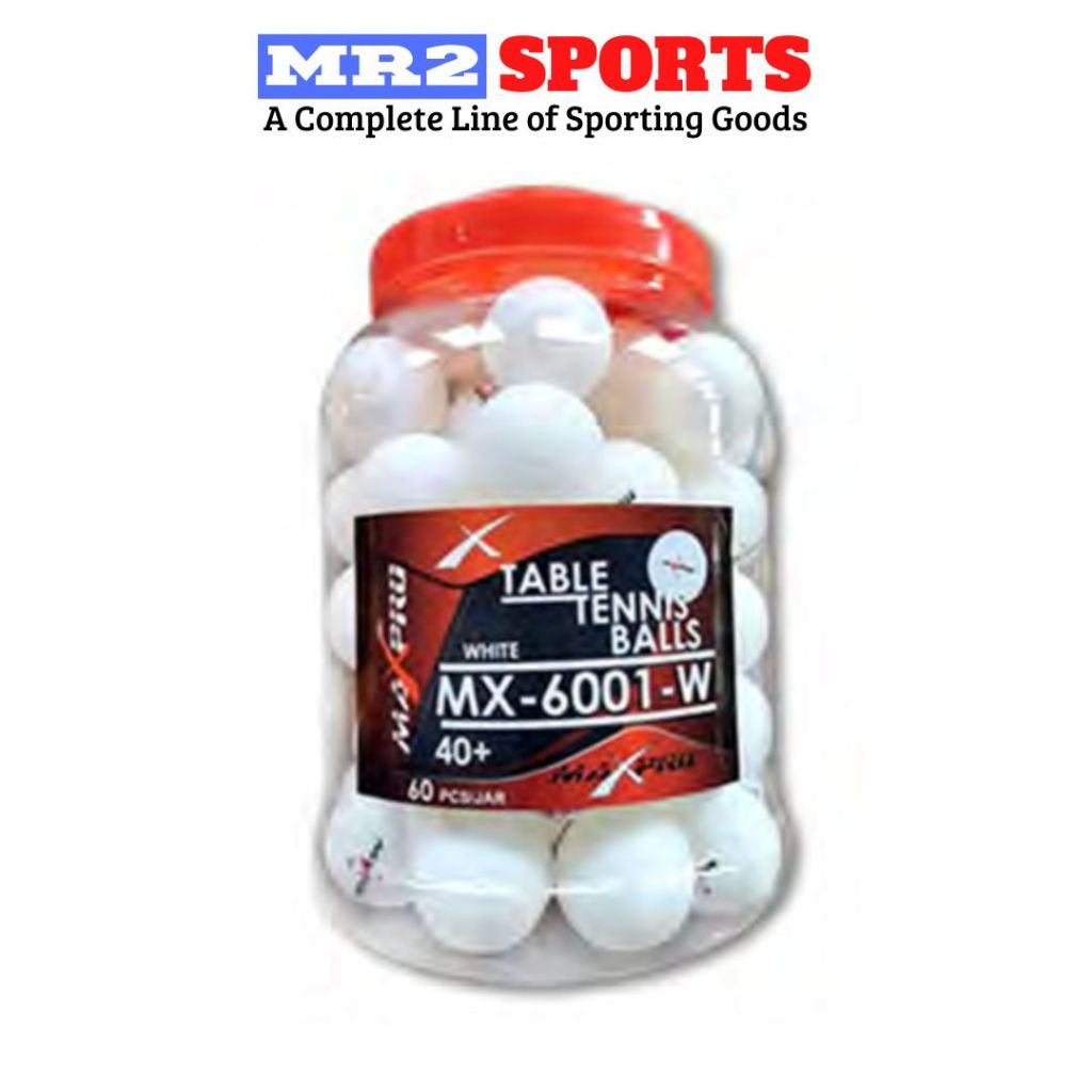 MaxPro MX-6001-W 40+ 1 Star Table Tennis Balls (PER PIECE) | Shopee ...