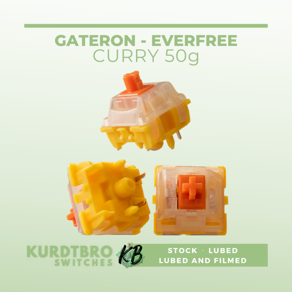 Gateron - EverFree EF Curry per 10 PCS (Stock/Lubed/Lubed+Filmed) Kurdtbro Switches | Shopee ...
