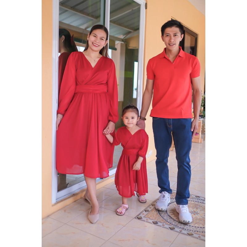 Kayish FRANCINE individually priced RED family set Christmas ootd ...
