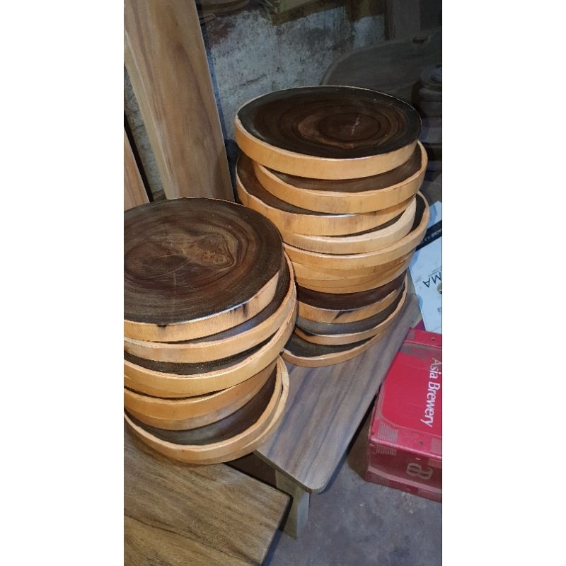 round chopping board 10" yo 12" magkuno wood | Shopee Philippines
