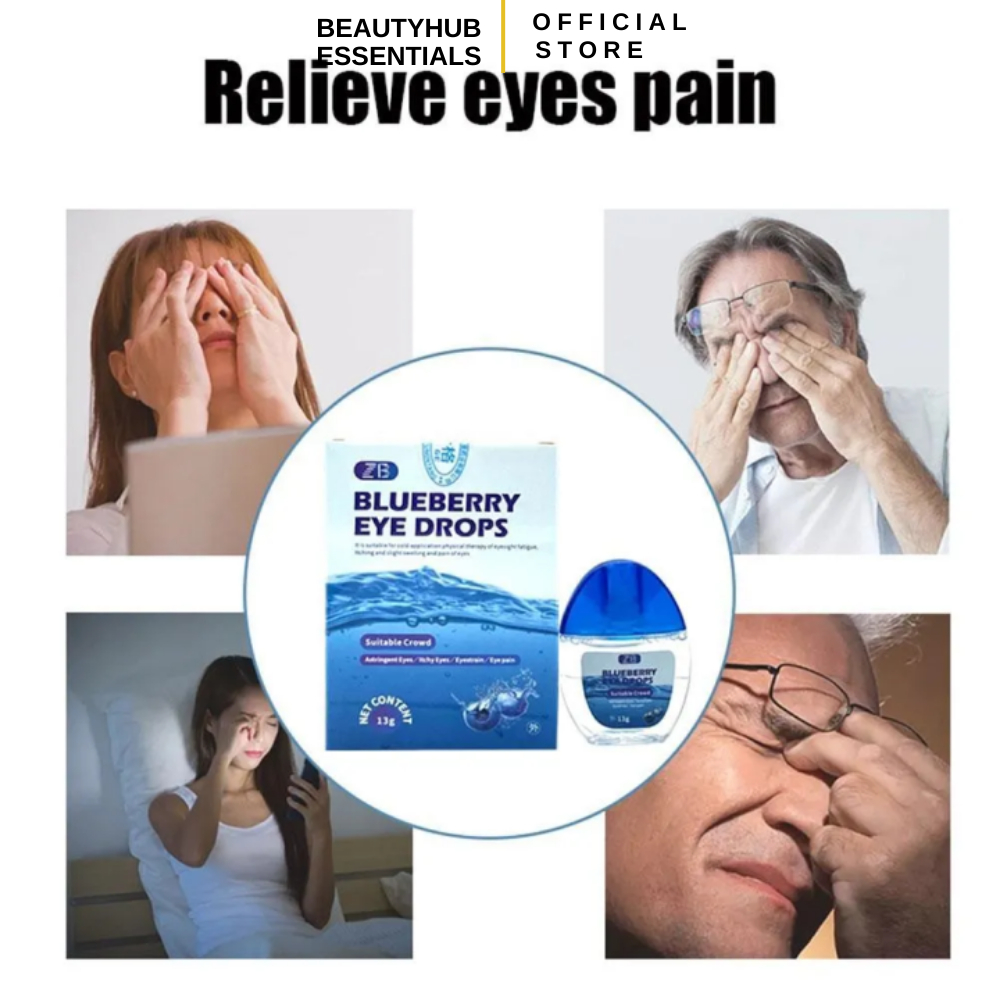 ZB Blueberry Eyedrops | Itchy Eyes | Glaucoma | Eye Drops | Dry Eyes ...