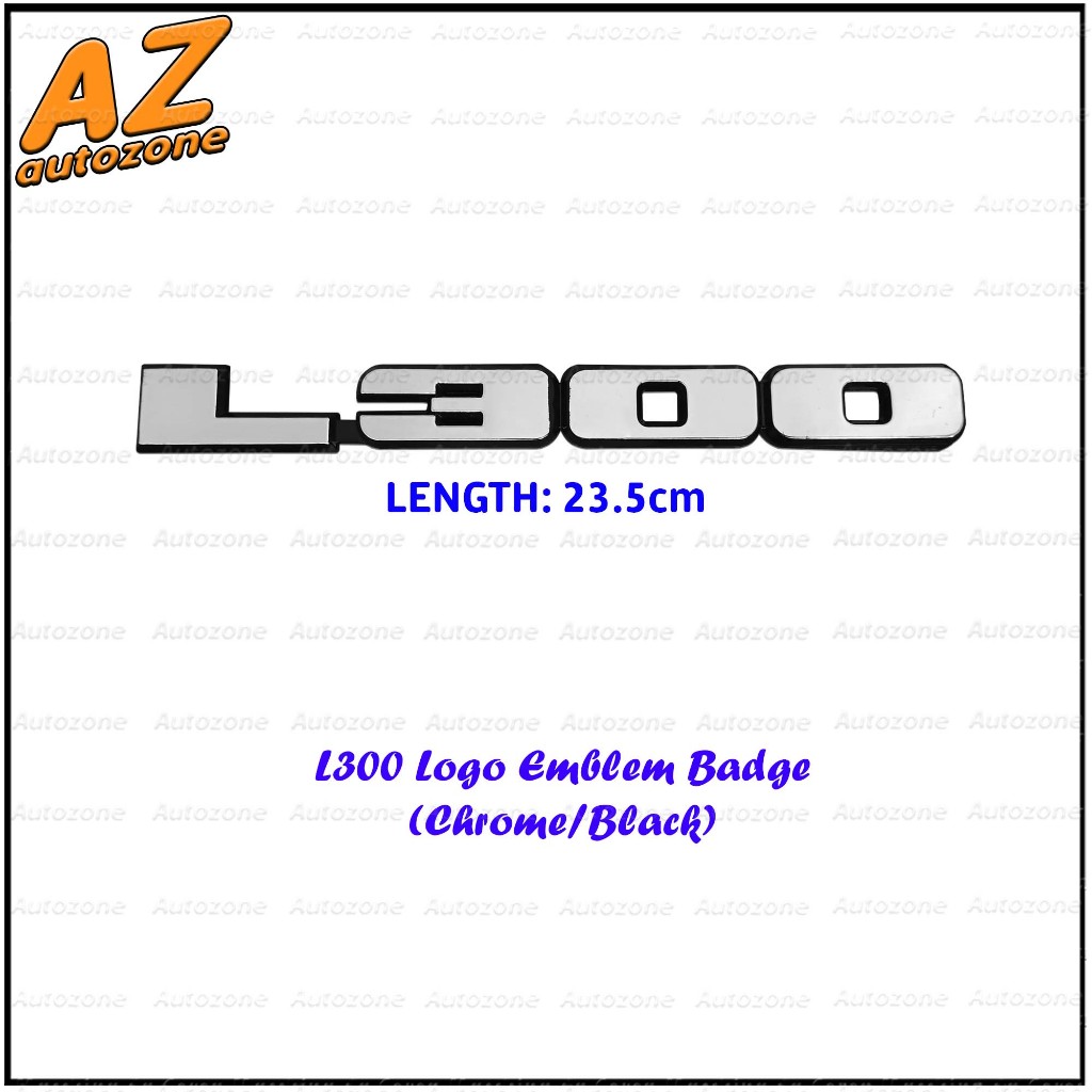 L300 LOGO Emblem Badge for Rear Trunk/Side (Chrome) | Shopee Philippines