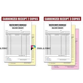 CARBONIZED AND NO CARBON PERSONALIZED RECEIPTS | Shopee Philippines