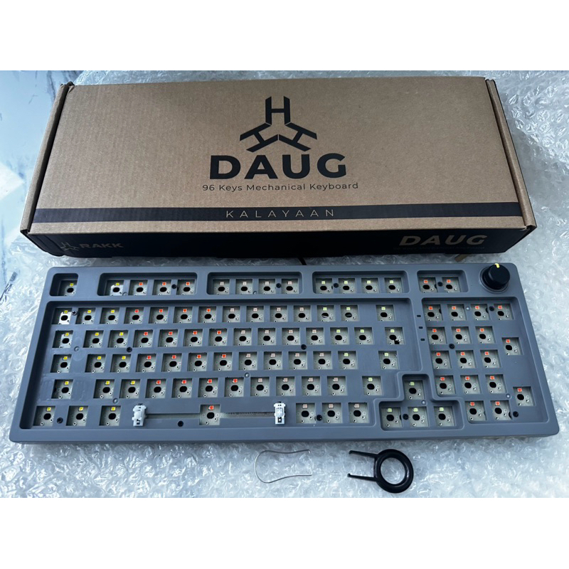 RAKK DAUG 96 Keys Mechanical Keyboard Hotswappable with Knob Barebones ...