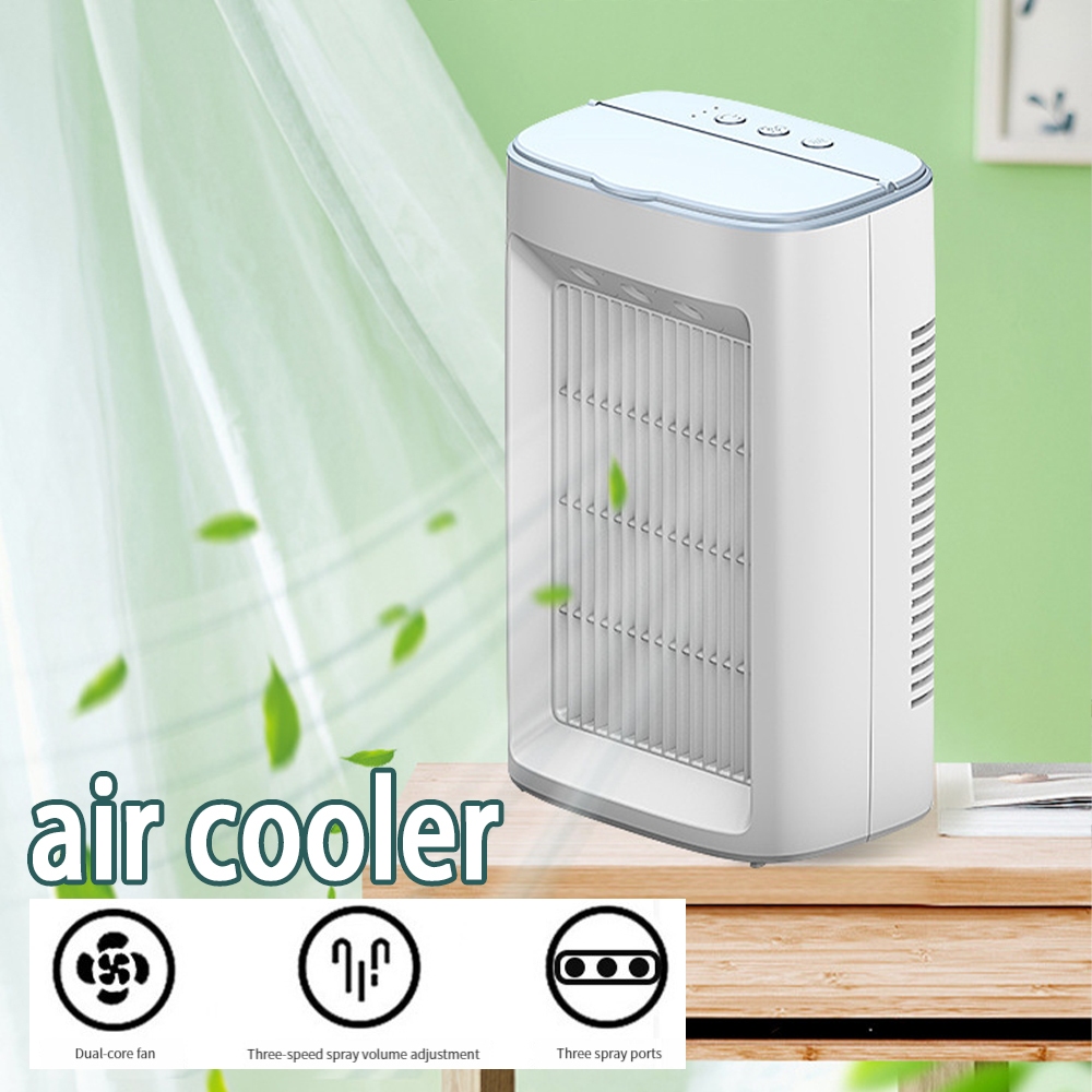 Portable Air Cooler Multifunction Mini Fan USB Water Spray Mist Air ...