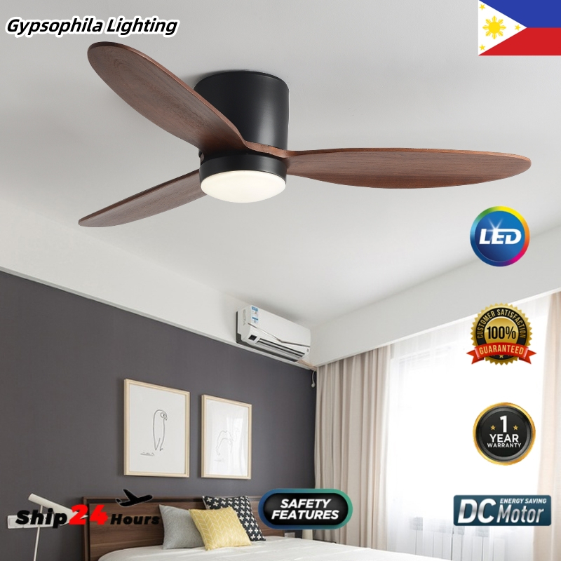 Modern Black Ceiling Fan With Led Light Ceiling Light Fan Ceiling Fans ...
