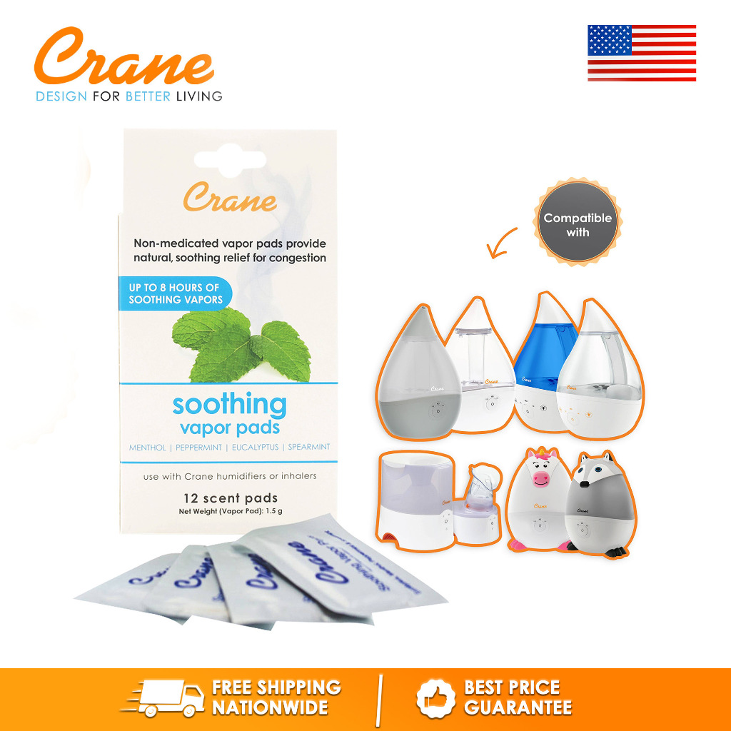 Crane HS-1950 Mint Soothing Unviersal Vapor Pads | Shopee Philippines