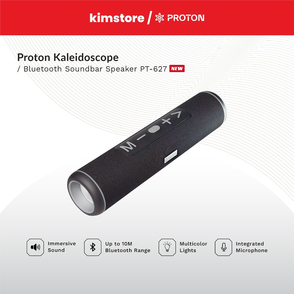 Proton Kaleidoscope Bluetooth Soundbar Speaker PT-627 - Black | Shopee ...
