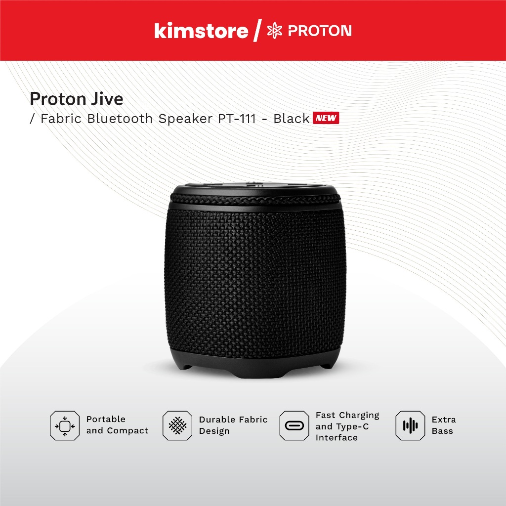 Proton Jive Fabric Bluetooth Speaker PT-111 | Shopee Philippines