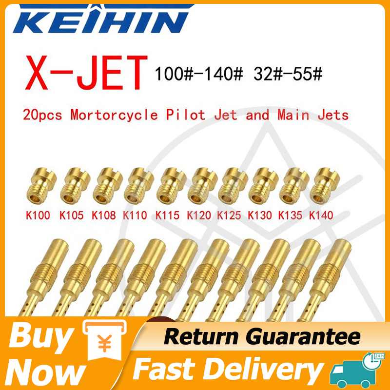 20PCS Keihin Carburetor Main Jet Kit Set Slow/Pilot Jet for PWK KEIHIN ...