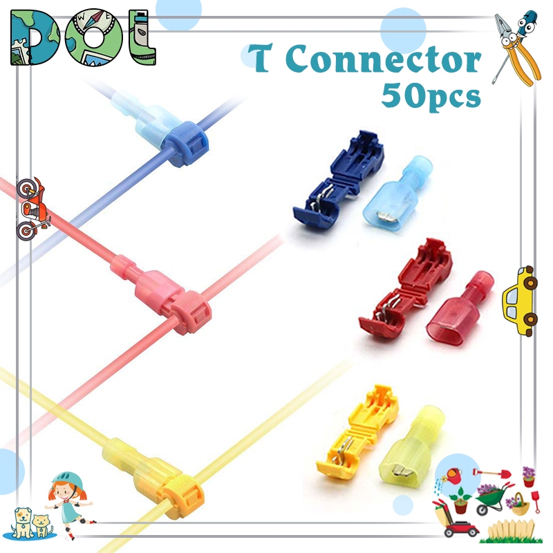 T-Tap Wire Connectors Self-Stripping Quick Splice Electrical Wire ...