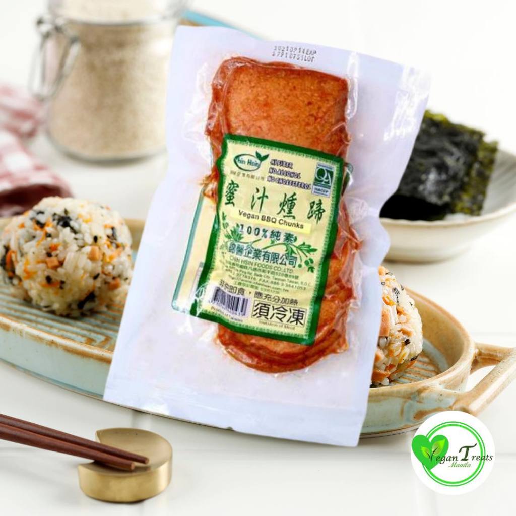 Vegan Bbq Chunks by Chin Hsin Food.- Spam Slices 300g (Plant-based ...