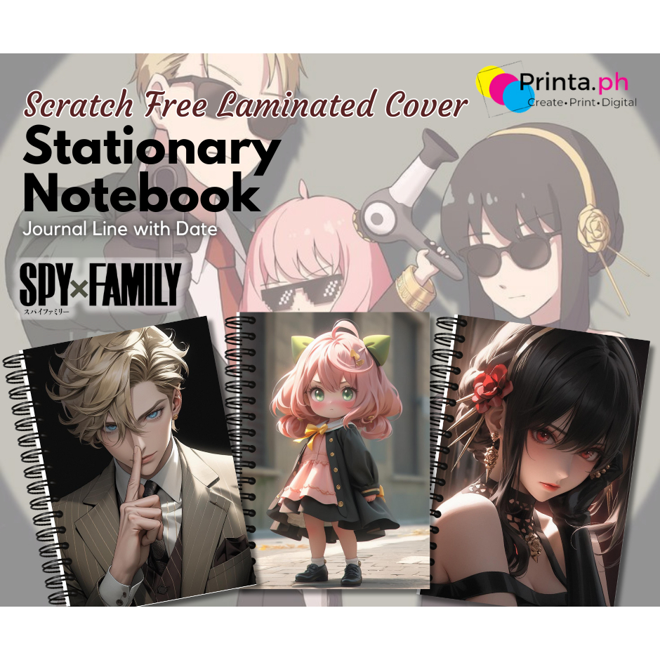 SPY X FAMILY NOTEBOOK - A5 Anime Notebook 50sheets | Shopee Philippines
