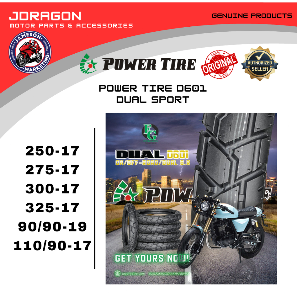 POWER TIRE D601 (DUAL SPORT) (FREE SAPPHIRE,POWER TIRE KEYCHAIN ...
