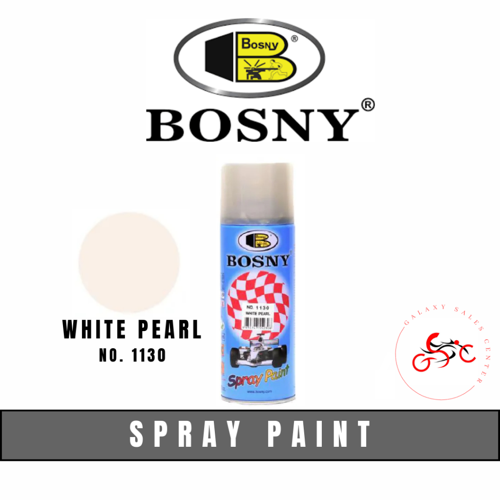 BOSNY SPRAY PAINT (400cc.) WHITE PEARL | Shopee Philippines