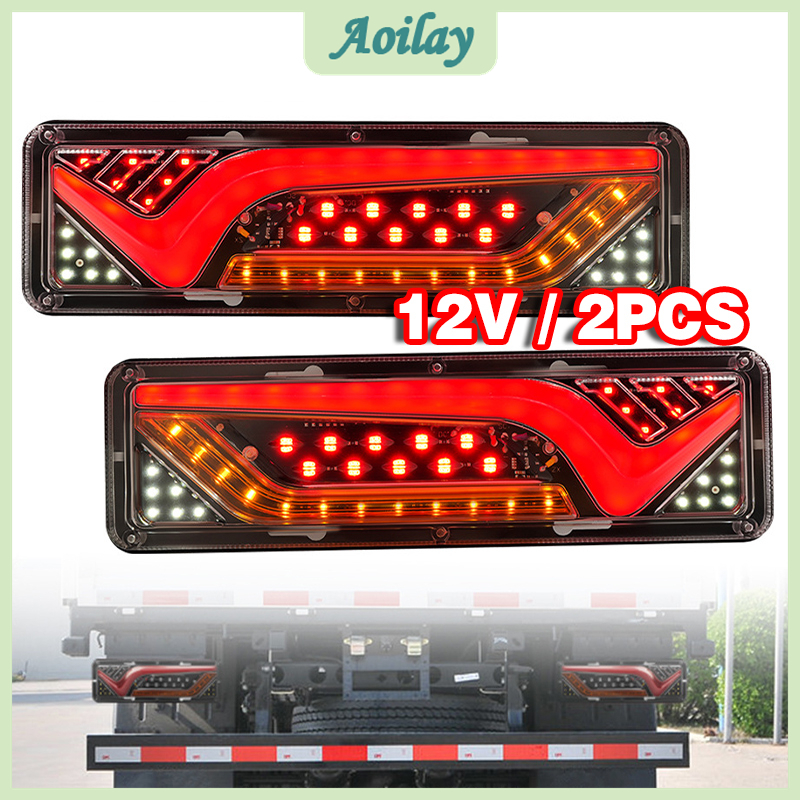 2pcs/set 12V LED VAN Truck Tail Light Function Brake Light with Stop ...