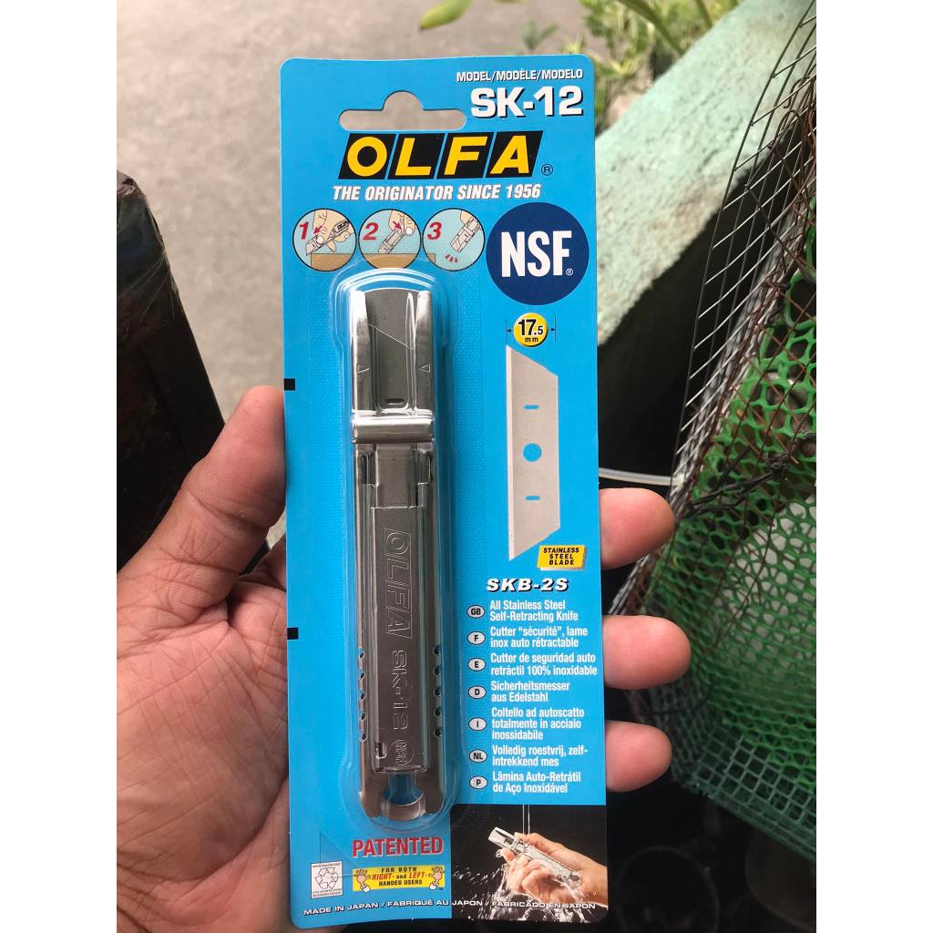 Olfa Safety Knife Cutter SK Series Sk-3 Sk-4 SK-6 SK-9 sk-10 Sk-12 | Shopee Philippines