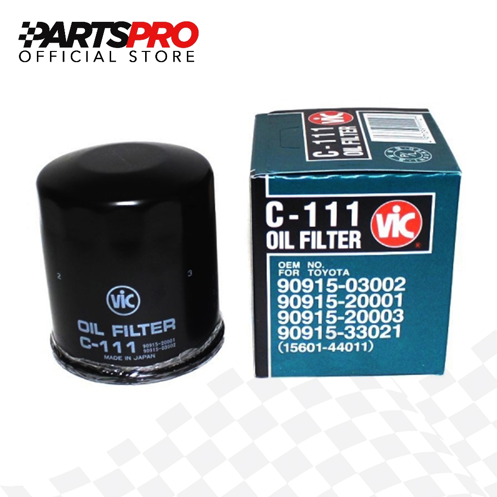 Vic Oil Filter C-111 For Toyota Fortuner, Innova, HiLux | Shopee ...