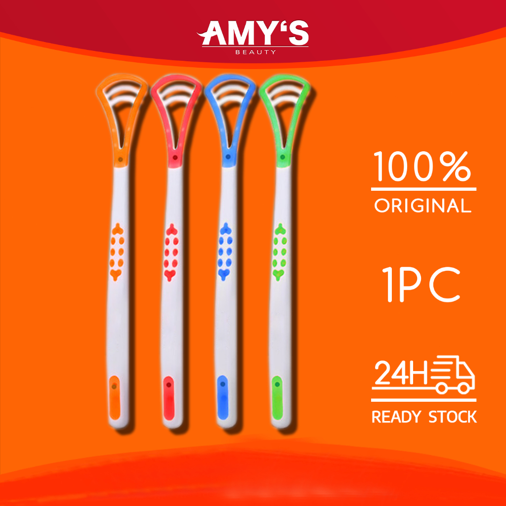 Tongue Cleaner Plastic Scraper Brush Oral Hygiene | Shopee Philippines