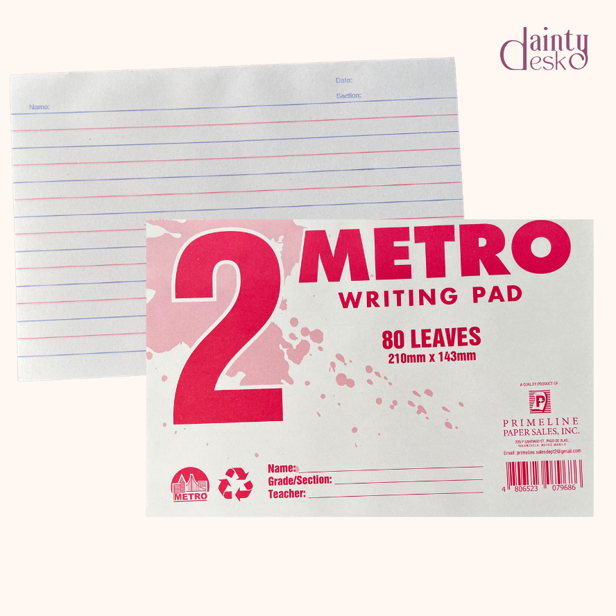 Metro intermediate & Grade 2 pad | Shopee Philippines