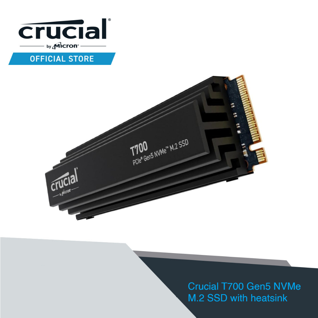 Crucial T700 Gen5 NVMe M.2 SSD with heatsink | Shopee Philippines