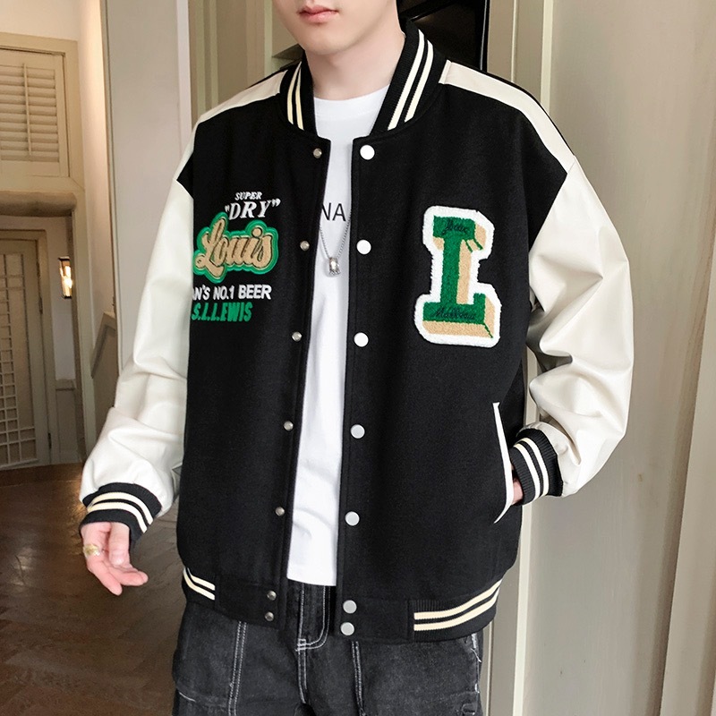 aesthetic jacket for men korean baseball jacket vintage varsity jacket ...