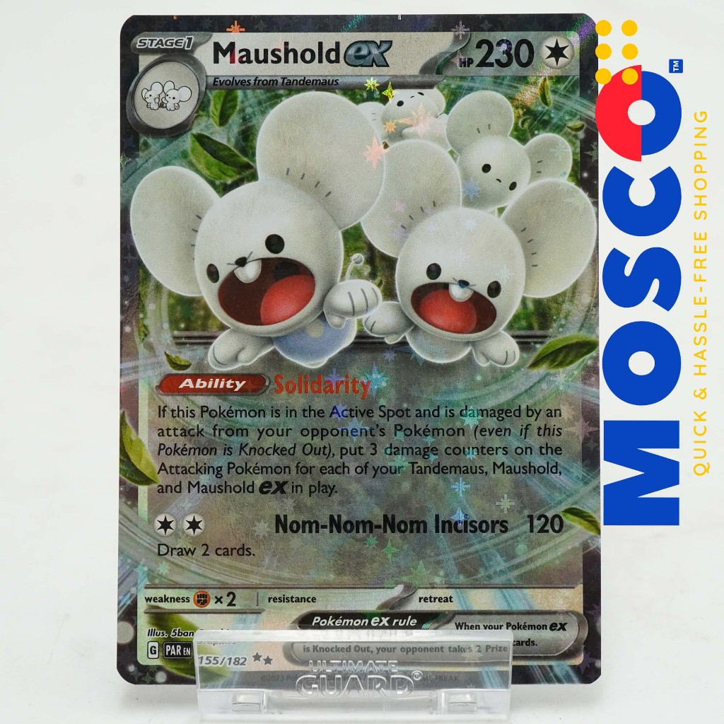 Maushold ex - 155/182 - Ultra Rare | Paradox Rift | Pokemon TCG ...