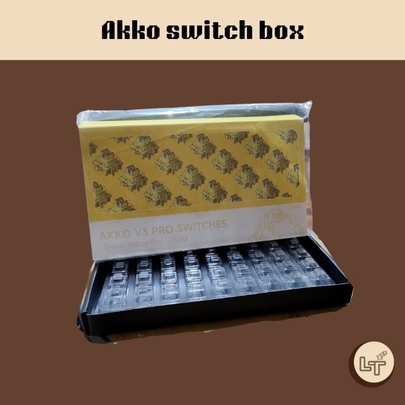 Akko switch box (sleeve and plastic, box, hard plastic case) | Shopee ...