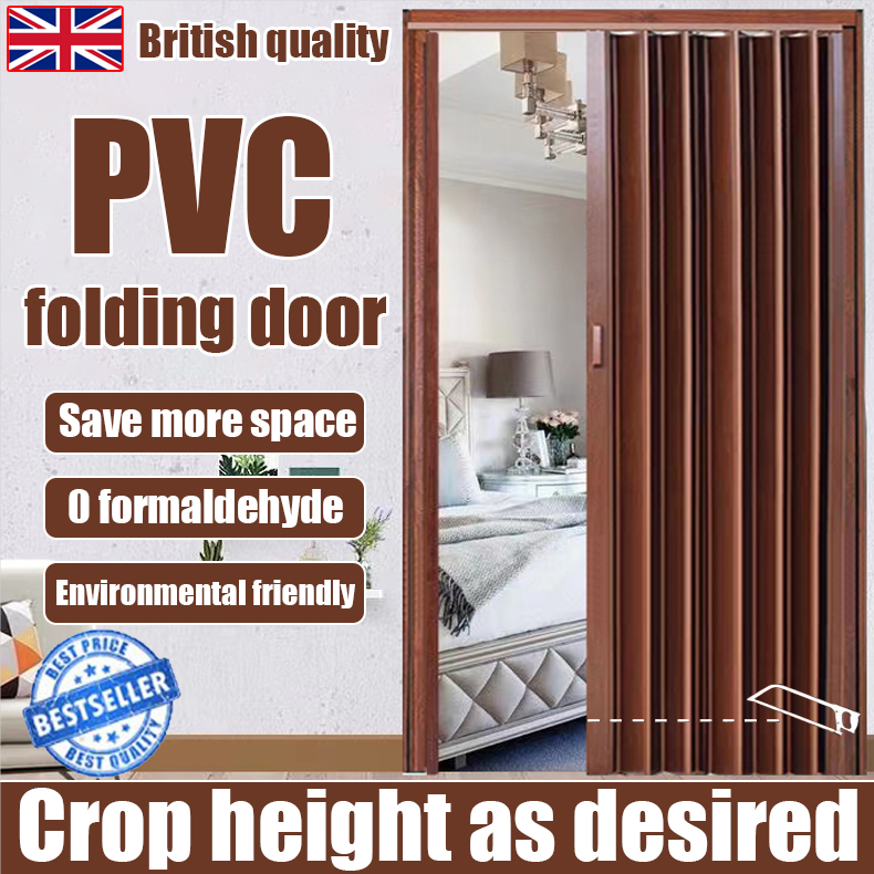 【6mm thicken】folding door bathroom door Sliding Door partition kitchen ...