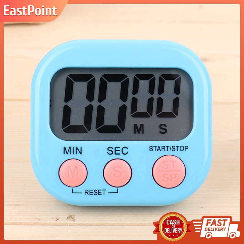 LCD Digital Kitchen Cooking Timer Count Down Up Clock Loud Alarm ...