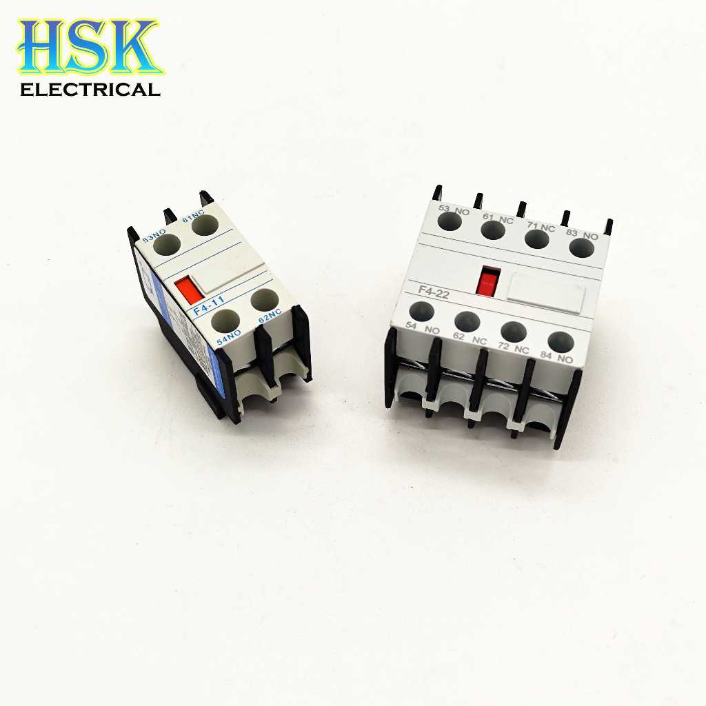 CJX2 Series Auxiliary Contact F4-11 F4-22 1NO+1NC 2NO+2NC | Shopee Philippines