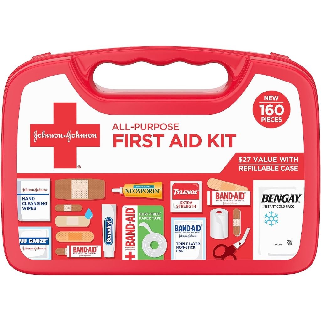 Johnson & Johnson All-Purpose First Aid Kit 160 Pieces | Shopee Philippines