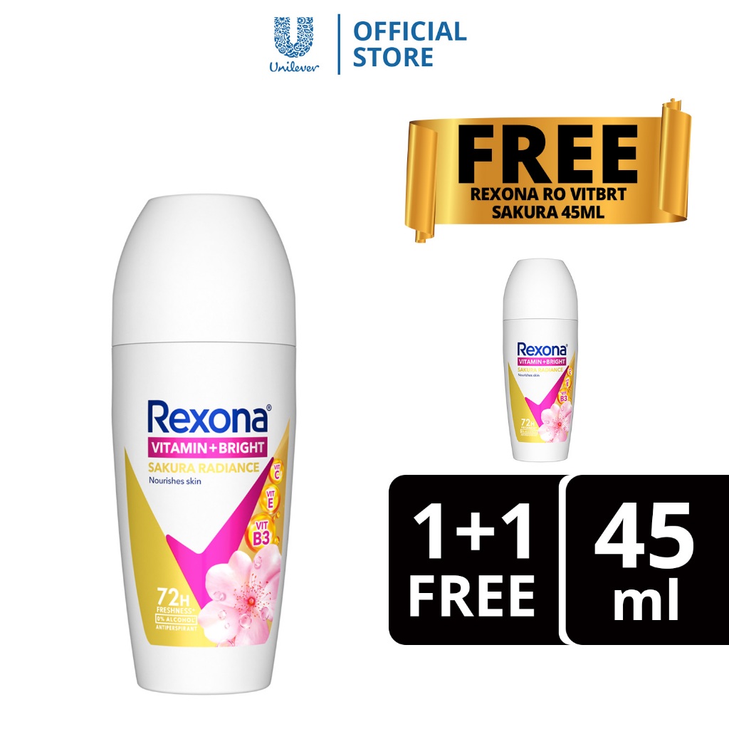 Rexona Vitamin + Bright Dry Serum Deodorant Sakura Radiance 40ml Buy 1 ...
