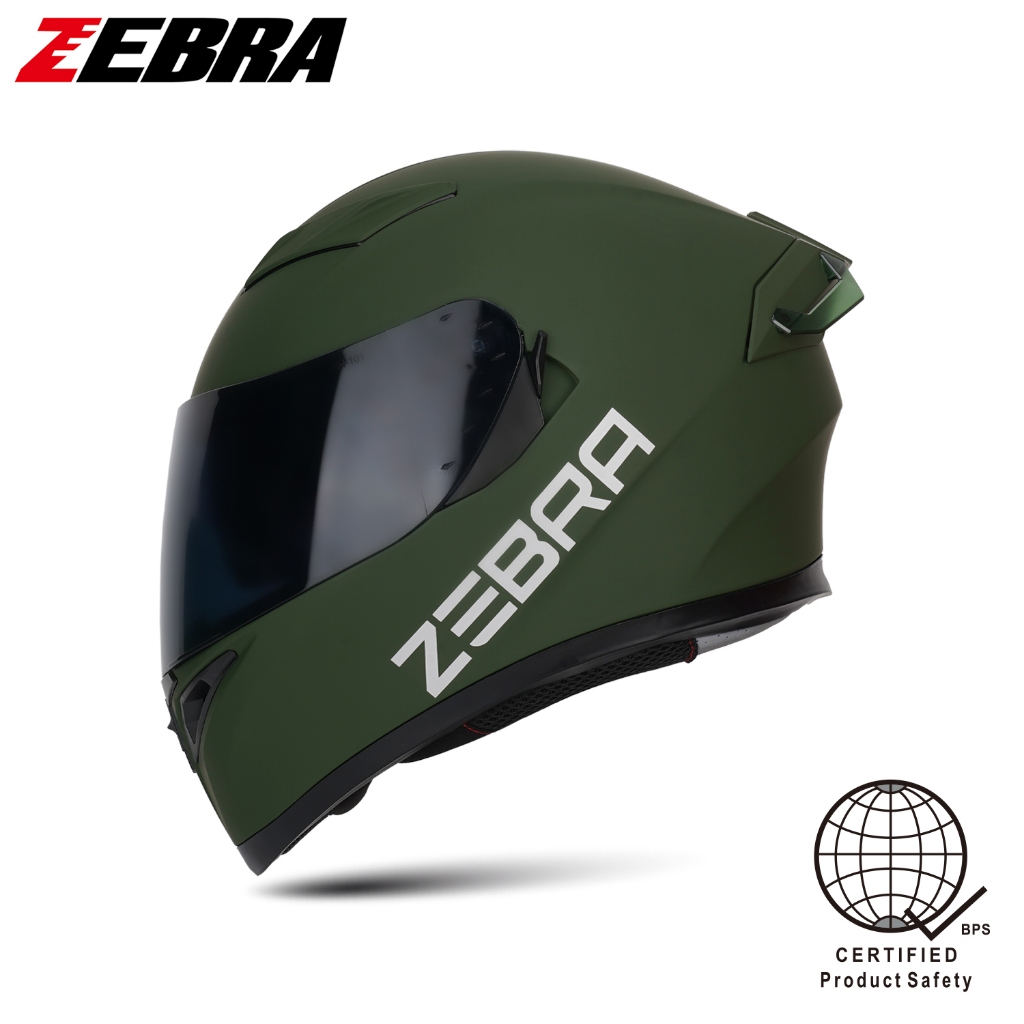 Zebra FF801 helmet full face for motorcycle dual visor original with ...
