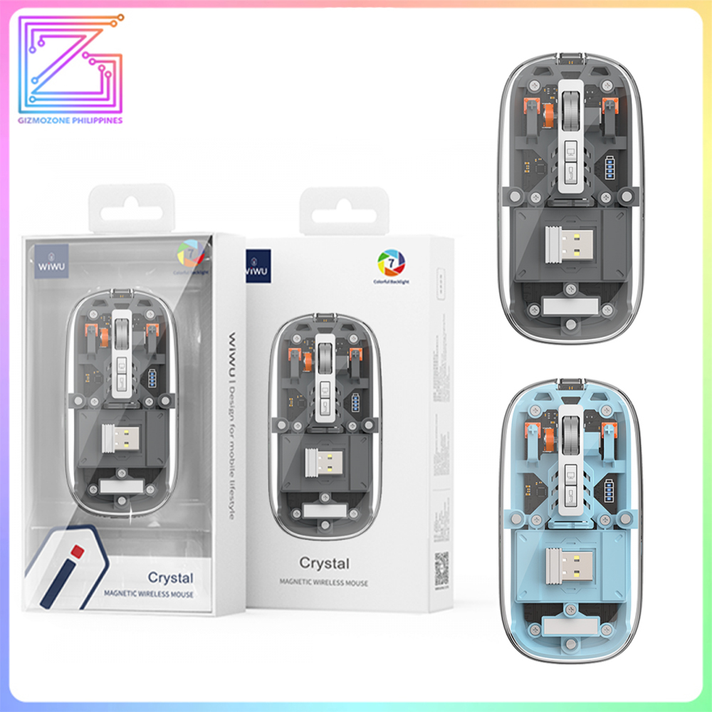 WiWU Crystal Transparent Magnetic Wireless Mouse | Shopee Philippines