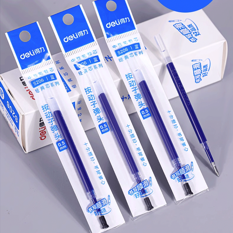 Deli EG09 Press Writing Sign Gel Pen 0.5mm Black Ballpen | Shopee ...