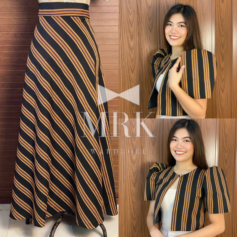 Ethnic Bolero Filipiniana/Mistisa and Skirt Set- B2 | Shopee Philippines