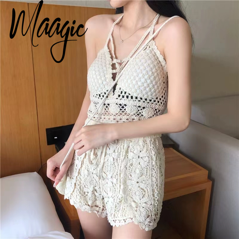 New Crochet Top Terno Crochet swimwear Summer Outfit Women Beach ...