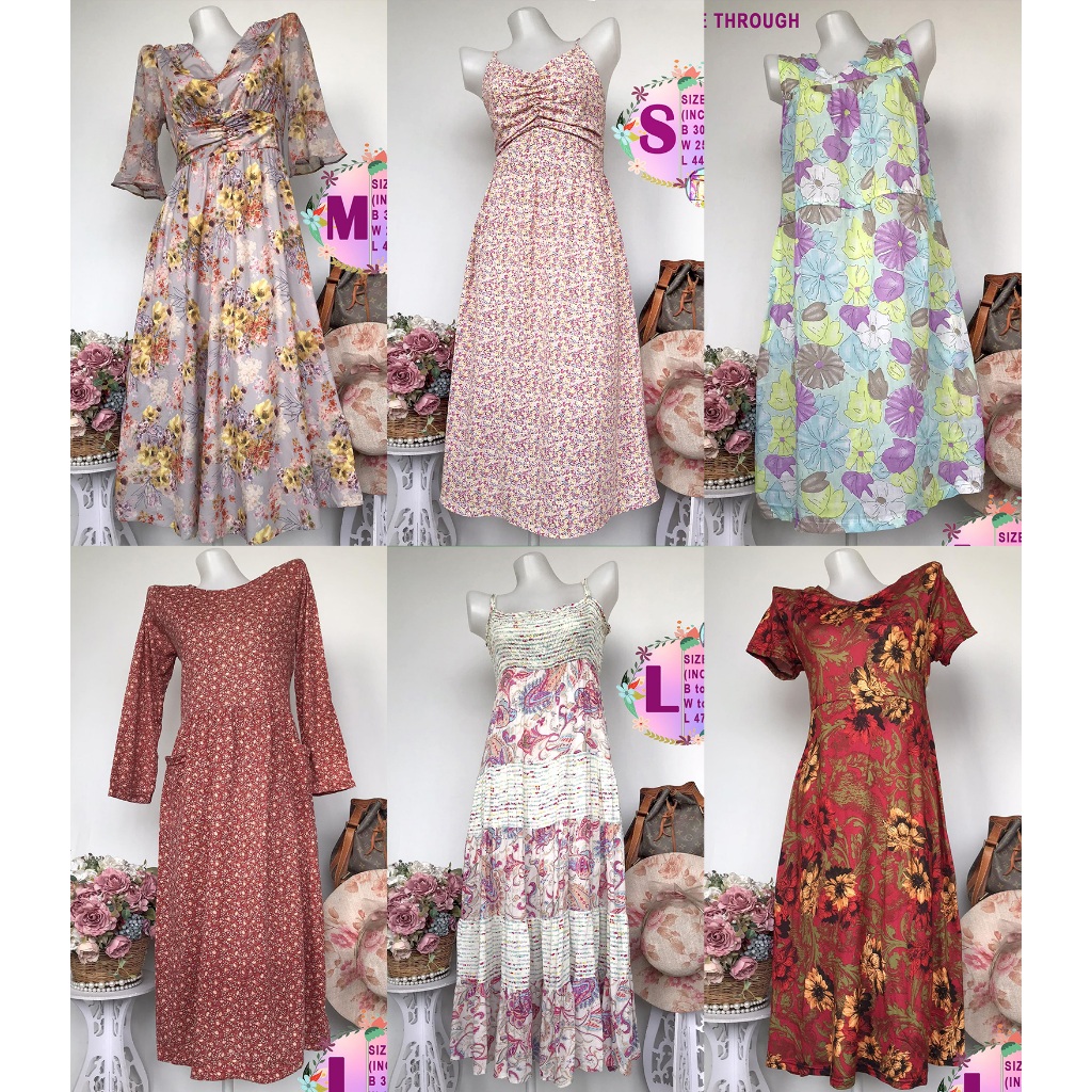 Preloved Dress - All Floral ( SMALL-LARGE) Brochure 1 | Shopee Philippines