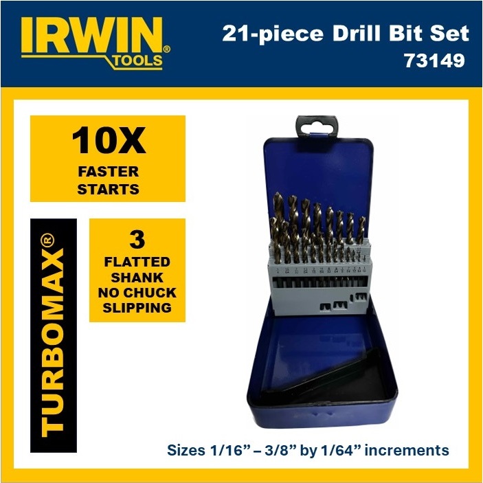 Irwin 21-piece Turbomax Drill Bit Set - 73149 | Shopee Philippines